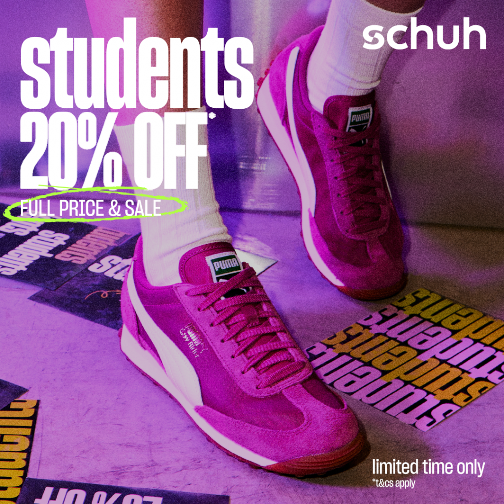 Students get 20% off* at Schuh LSP for a limited time only - Liverpool ...